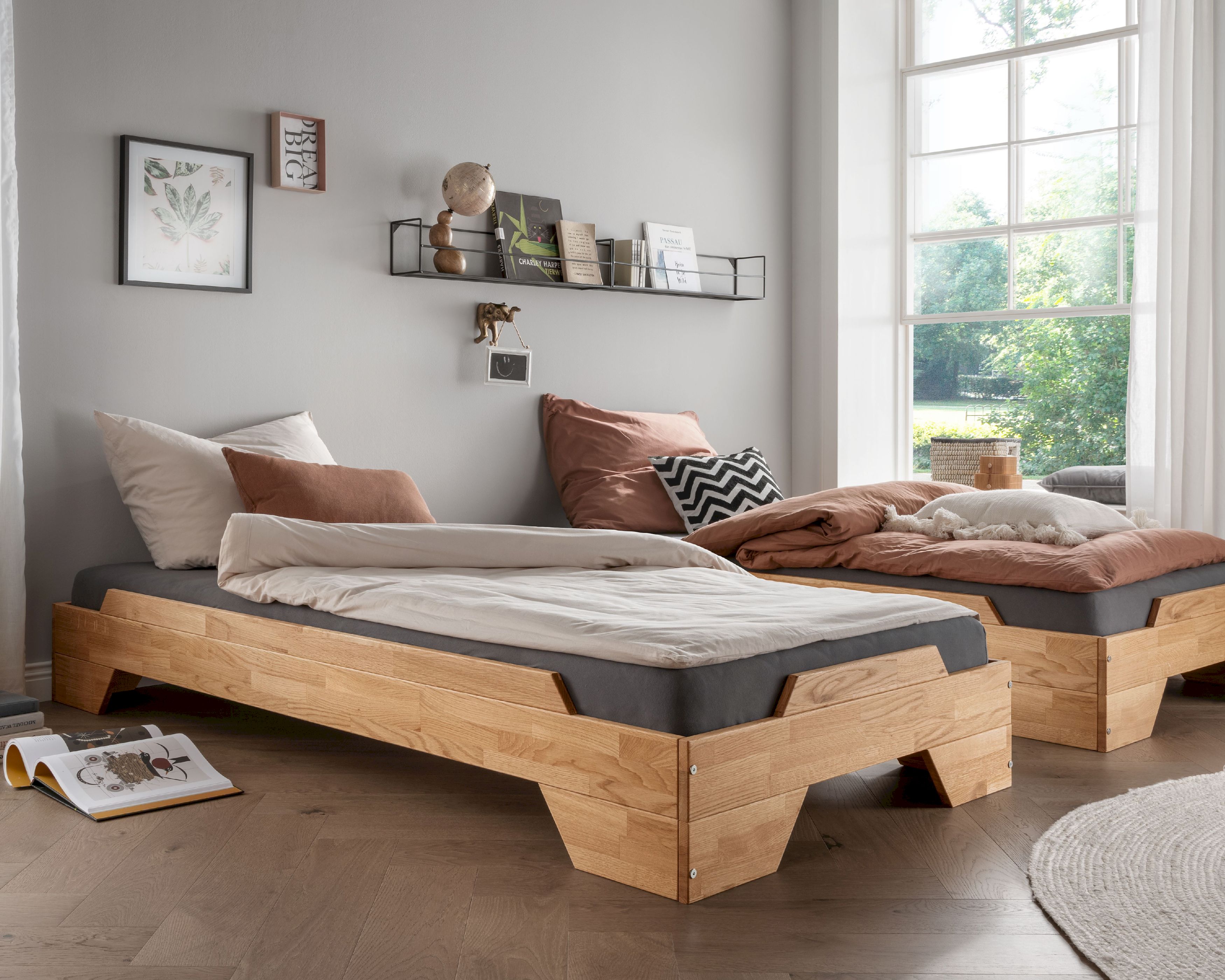 Stapelbett Denver Wildeiche • Platzsparend & Elegant