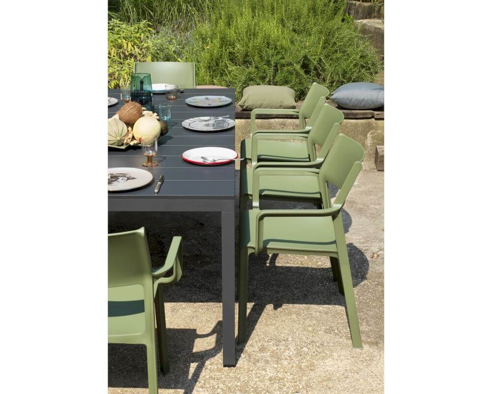 NARDI »Rio« Alu-Garten-Tisch ausziehbar • slewo.com